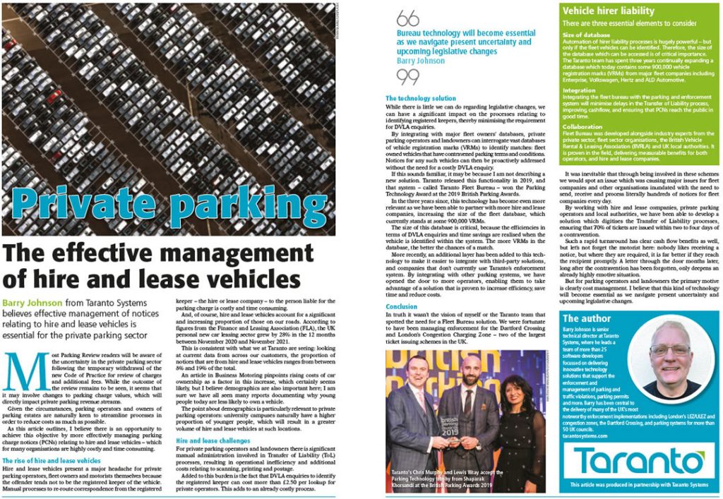 Traffic Enforcement Software - Taranto Systems